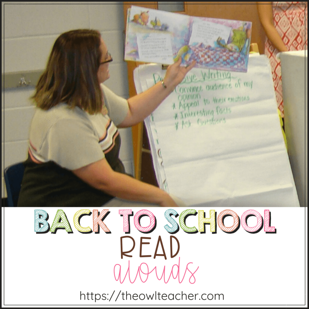 Read Alouds For Back to School - The Owl Teacher