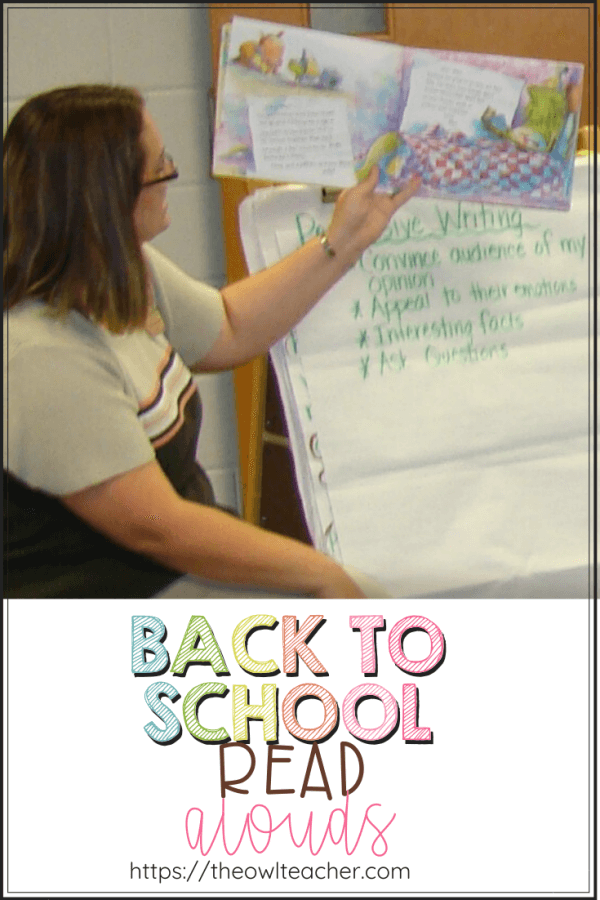 Read Alouds For Back to School - The Owl Teacher