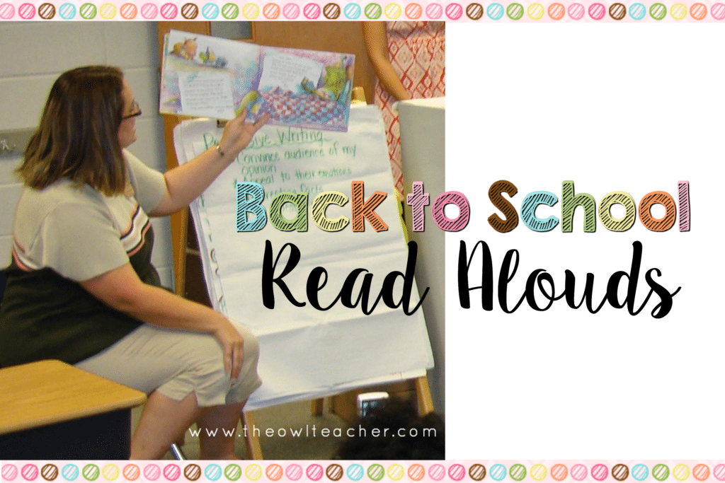 Read Alouds For Back to School - The Owl Teacher