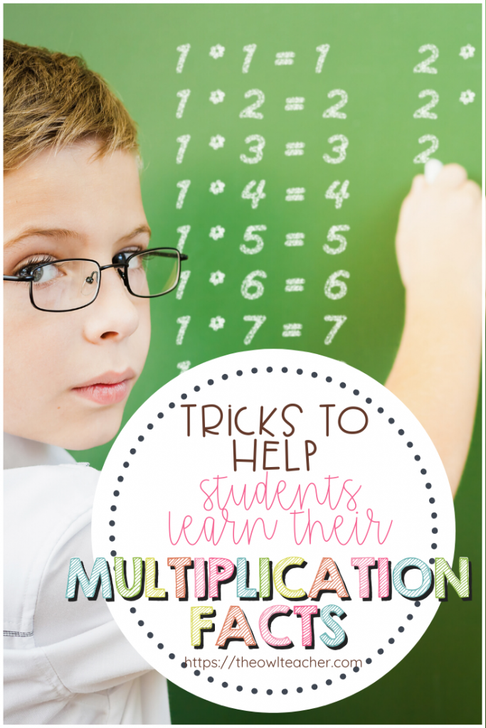 Multiplication Facts Tricks: Achieve Fact Fluency! - The Owl Teacher
