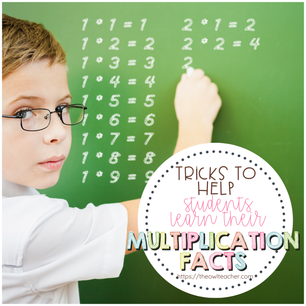 Multiplication Facts Tricks: Achieve Fact Fluency! - The Owl Teacher