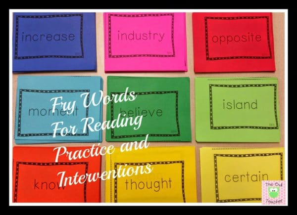 Ideas for Reading Interventions - The Owl Teacher
