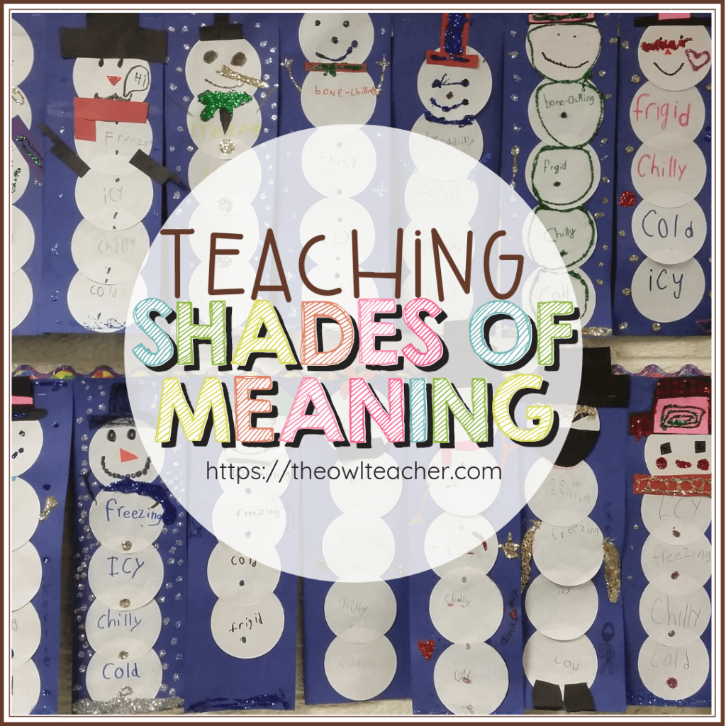 Shades of WHAT?! | Shades of Meaning - The Owl Teacher