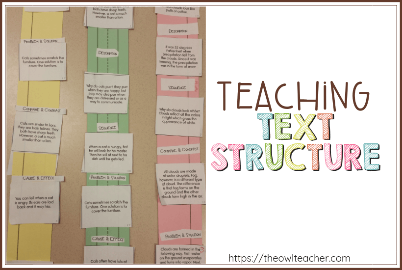 Spicing Up Text Structure - The Owl Teacher