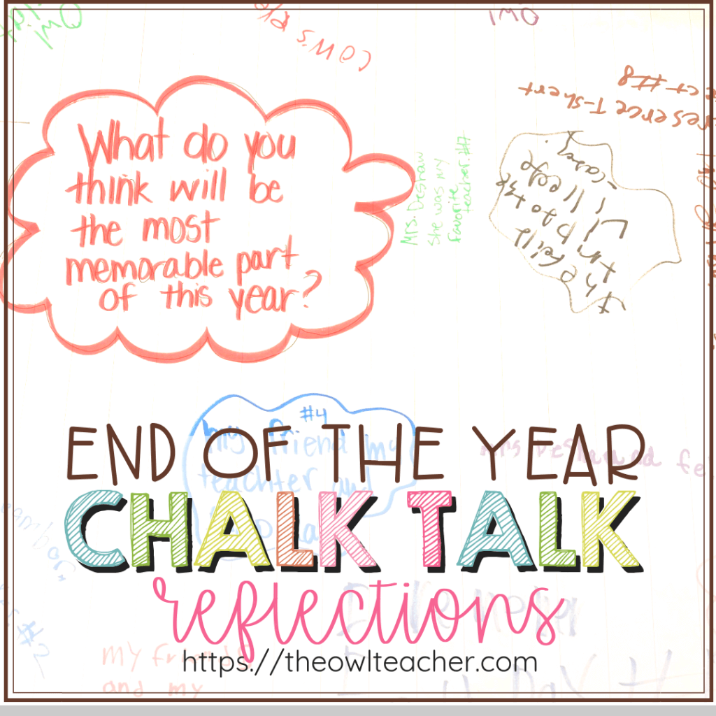 End of the Year Reflections - The Owl Teacher