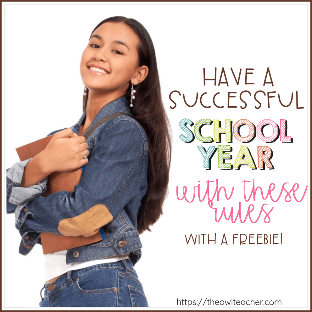 Use These School Rules For a Successful School Year - The Owl Teacher