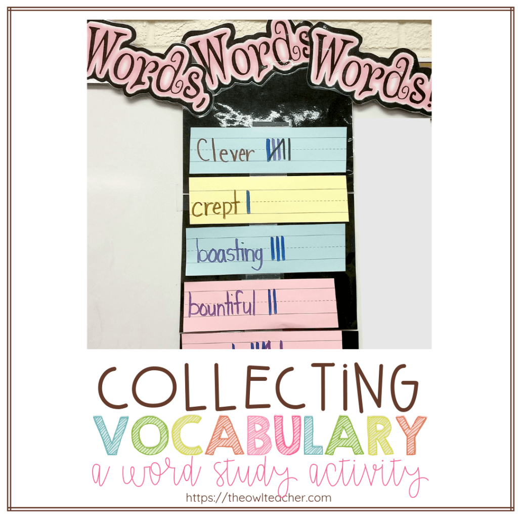 Collecting Vocabulary - The Owl Teacher