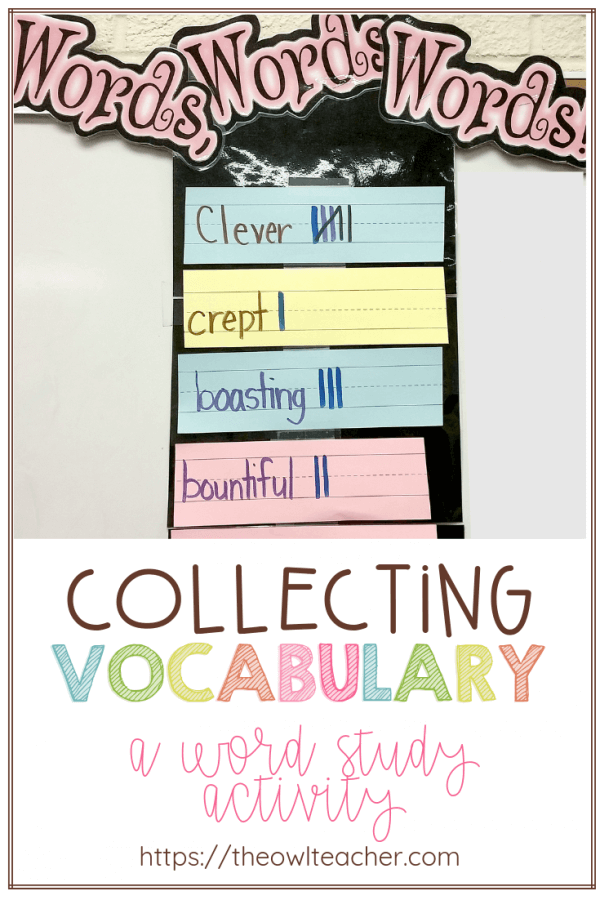 Collecting Vocabulary - The Owl Teacher