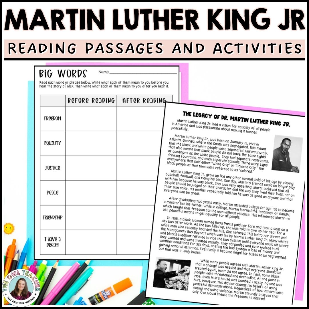 Effective Ideas for Teaching About Martin Luther King Jr - The Owl Teacher