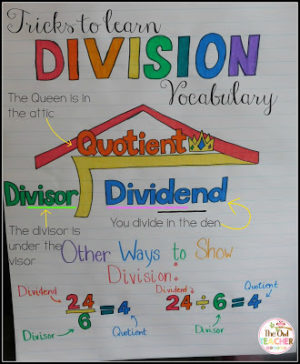 Tips to Help Your Students Learn Division Vocabulary - The Owl Teacher