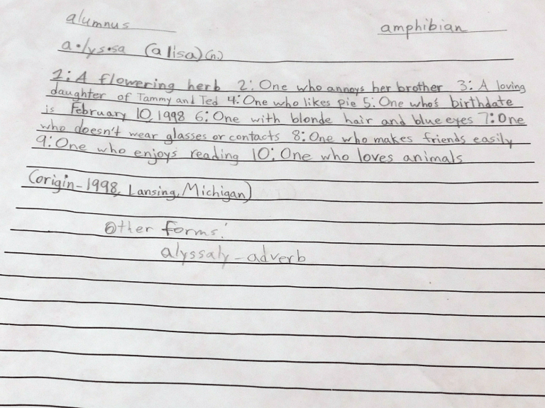 Dictionary Writing Activity Fun! - The Owl Teacher