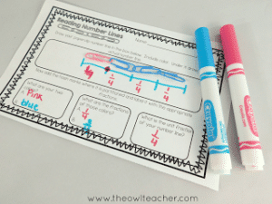 Teaching Number Line Fractions (with a freebie!) - The Owl Teacher