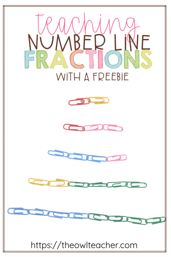 Teaching Number Line Fractions (with a freebie!) - The Owl Teacher