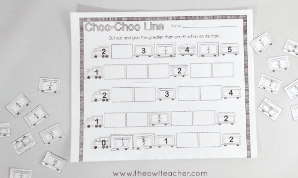 Teaching Number Line Fractions (with a freebie!) - The Owl Teacher