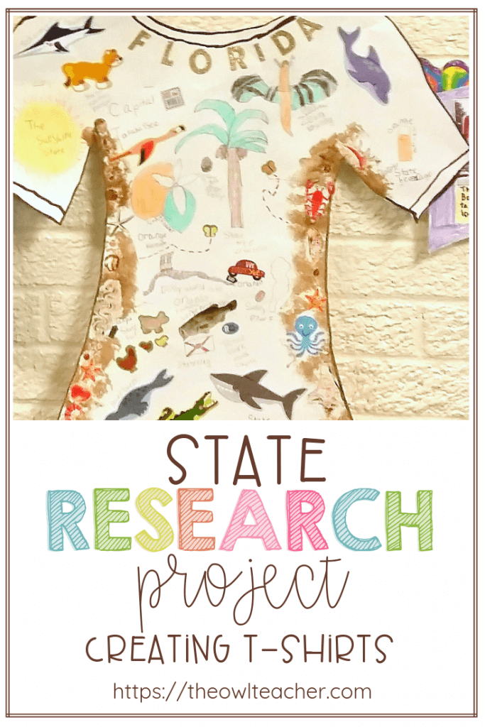 State Research T-Shirt Project - The Owl Teacher