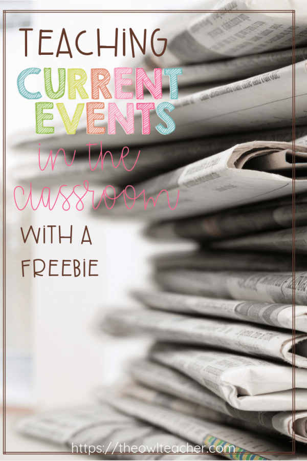 Current Events in the Classroom - The Owl Teacher