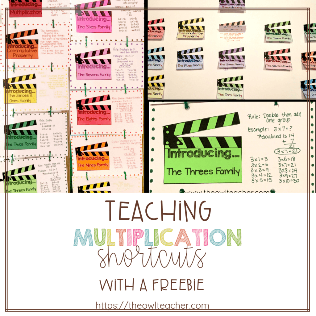 Teaching Multiplication Shortcuts - The Owl Teacher