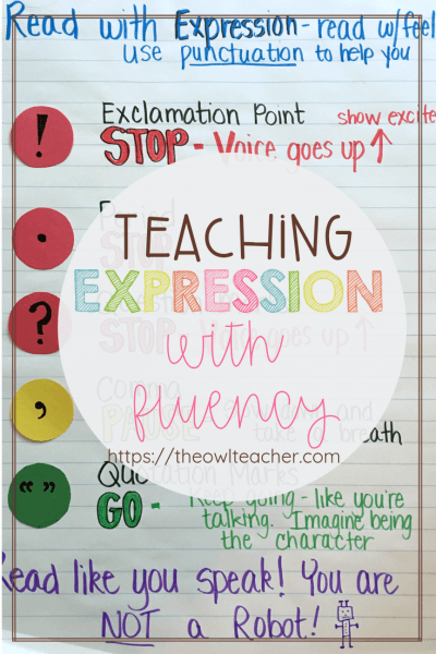 Teaching Expression in Fluency - The Owl Teacher