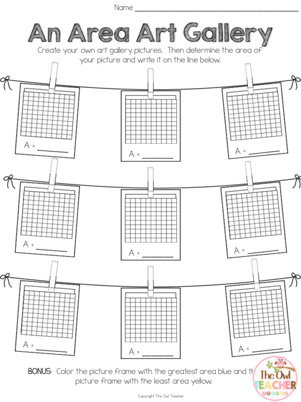 A Collection of Area and Perimeter Ideas - The Owl Teacher