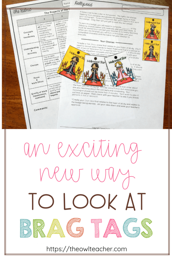 An Exciting New Way to Look at Brag Tags - The Owl Teacher