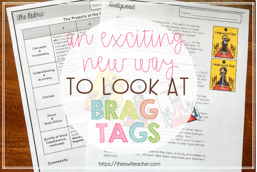 An Exciting New Way to Look at Brag Tags - The Owl Teacher