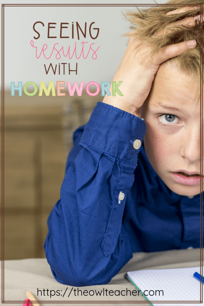 Seeing Results with Homework - The Owl Teacher