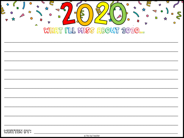 New Years Resolution and Goals Flip Book (Updated Yearly) - The Owl Teacher