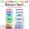 Growth Mindset Behavior Clip Chart Board {EDITABLE too!} - The Owl Teacher