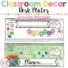 Growth Mindset Desk Plates {EDITABLE too!} - The Owl Teacher