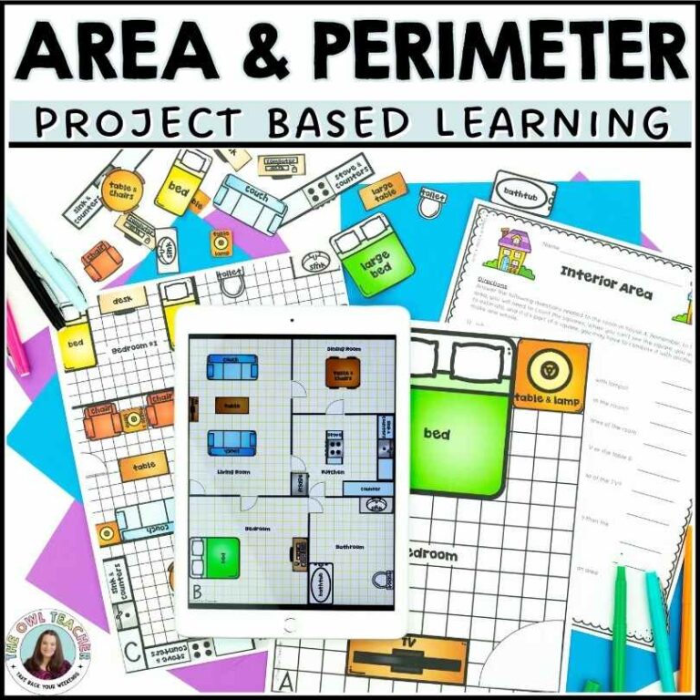 Design My House PBL Math | Area and Perimeter Activity Digital Included ...