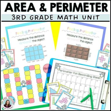 Area and Perimeter Worksheets Activities Lessons | Unit for Math ...