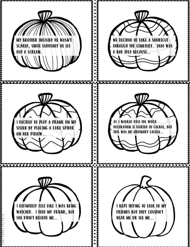 Halloween Writing Prompts & Story Starters Printable & Digital (Google ...