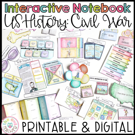 Civil War Interactive Notebook - The Owl Teacher