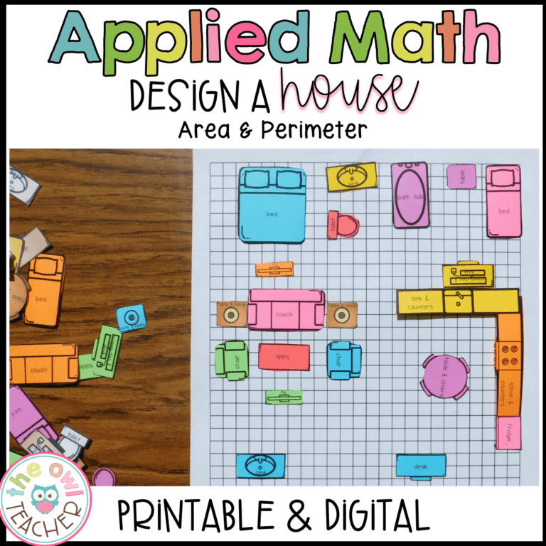 Design My House PBL Math | Area and Perimeter Activity Digital Included ...