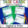 Earth Changes Task Cards Printable & Digital - The Owl Teacher