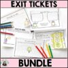 Exit Tickets | Exit Slips Printable & Digital (Google)- Half Page ...