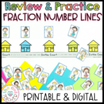 Identifying Fractions on a Number Line Center Activity - The Owl Teacher