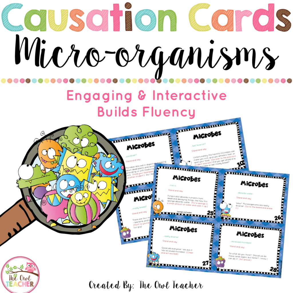 Microbes Causation Cards - The Owl Teacher