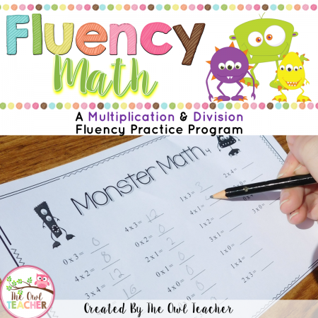 Multiplication Division Fluency Timed Tests 3rd Grade Math Practice ...