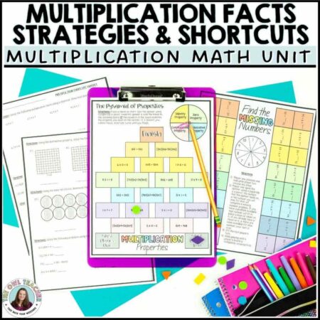 Multiplication Facts Fluency Practice Math Strategies - The Owl Teacher