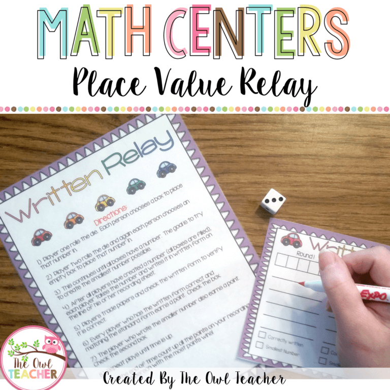 Place Value Relay: Expanded Form, Standard Form, and Written Form - The ...