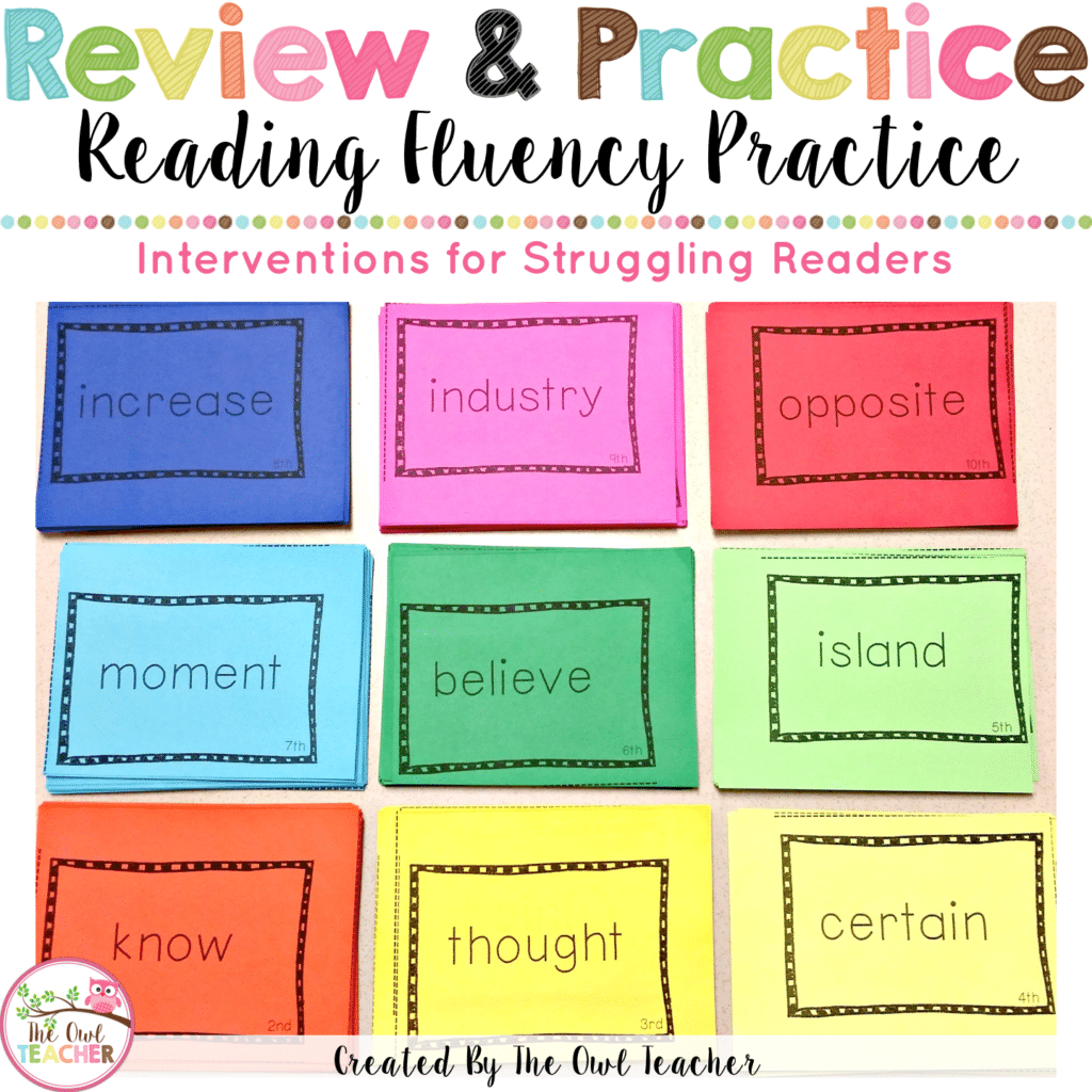 Fluency Practice: Sight Words and Reading Phrases - The Owl Teacher