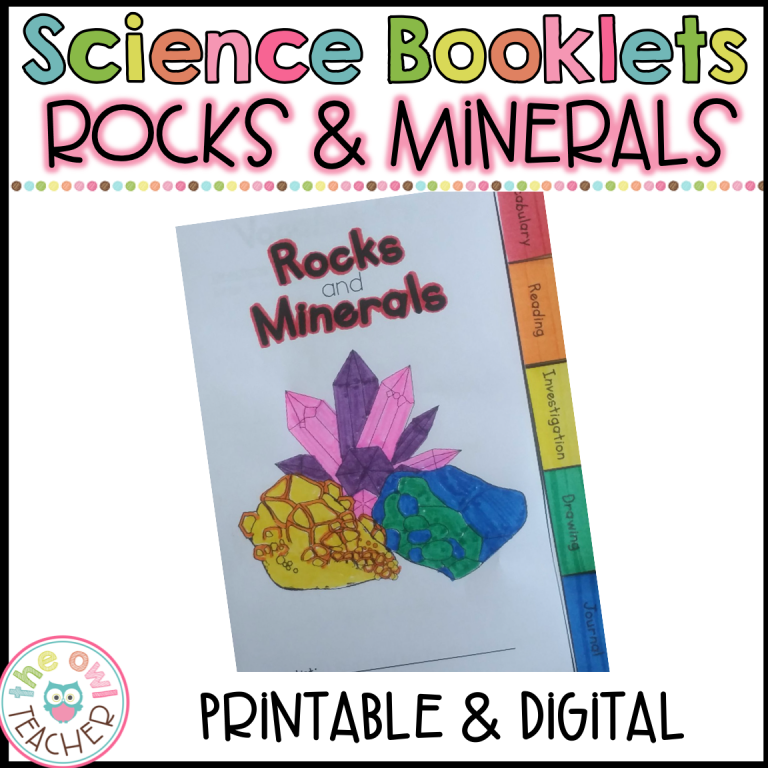 Rocks & Minerals Investigation Booklet Printable & Digital - The Owl ...