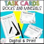 Rocks and Minerals Task Cards Rock Cycle Sedimentary Metamorphic ...