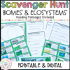 Ecosystems Scavenger Hunt Printable & Digital (Google) - The Owl Teacher