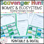 Ecosystems Scavenger Hunt Printable & Digital (Google) - The Owl Teacher