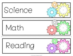 Growth Mindset Classroom Schedule Cards - The Owl Teacher