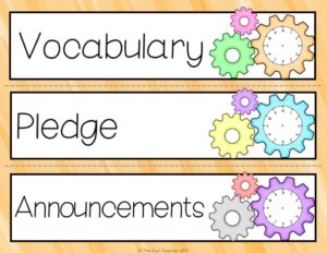 Growth Mindset Classroom Schedule Cards - The Owl Teacher