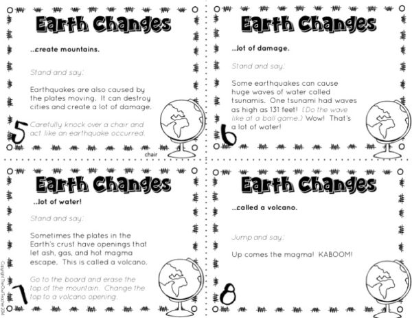 Slow and Fast Changes of the Earth Causation Cards - The Owl Teacher