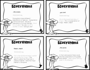 Reading Fluency Task Cards Practice Game of the Ecosystems & Biomes ...